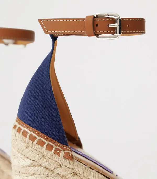 Ralph Lauren Canvas Parson Wedge Espadrilles