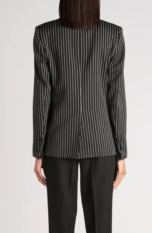 TOM FORD Pinstripe Wool Blend Barathea Jacket
