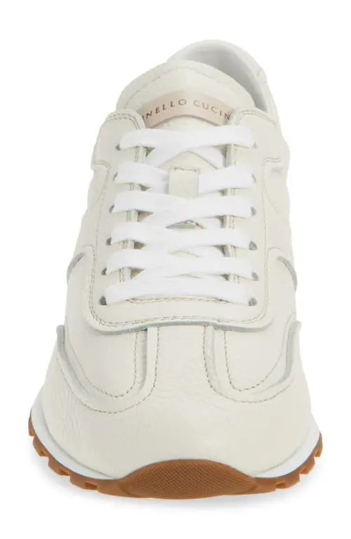 Brunello Cucinelli Leather Sneaker - Ivory