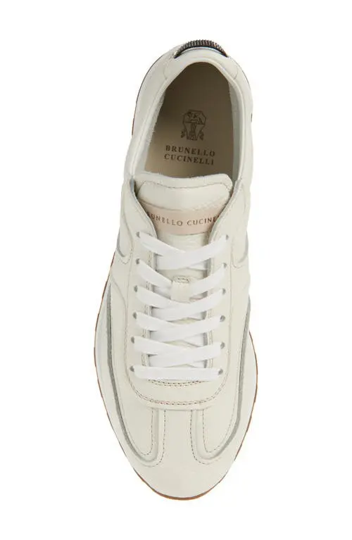 Brunello Cucinelli Leather Sneaker - Ivory