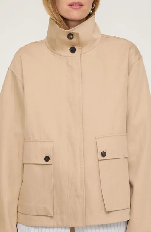 Lafayette 148 New York Cotton And Linen Cargo Jacket