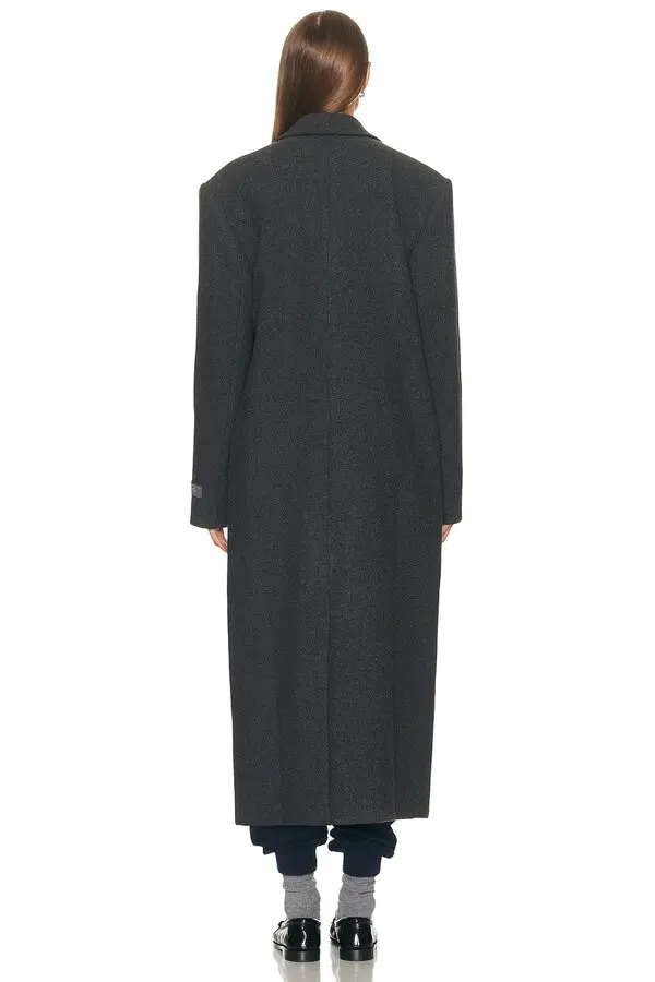 EAVES Sif Manteco Wool Coat - Dark Grey