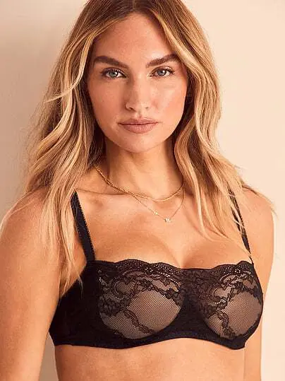Victoria's Secret Adore Me Pamela Unlined Balconette Bra - Black