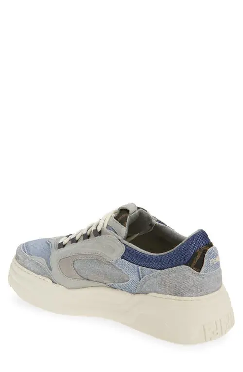 Fendi Force Sneaker - F1v87-grig Denim Blu Denim