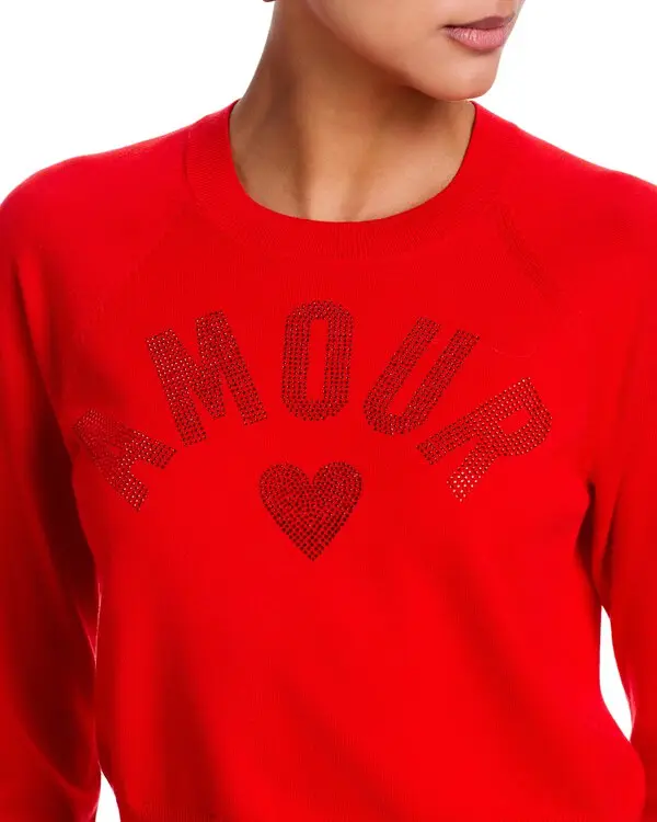Cinq À Sept Amour Heatset Pullover Sweater - Bisou