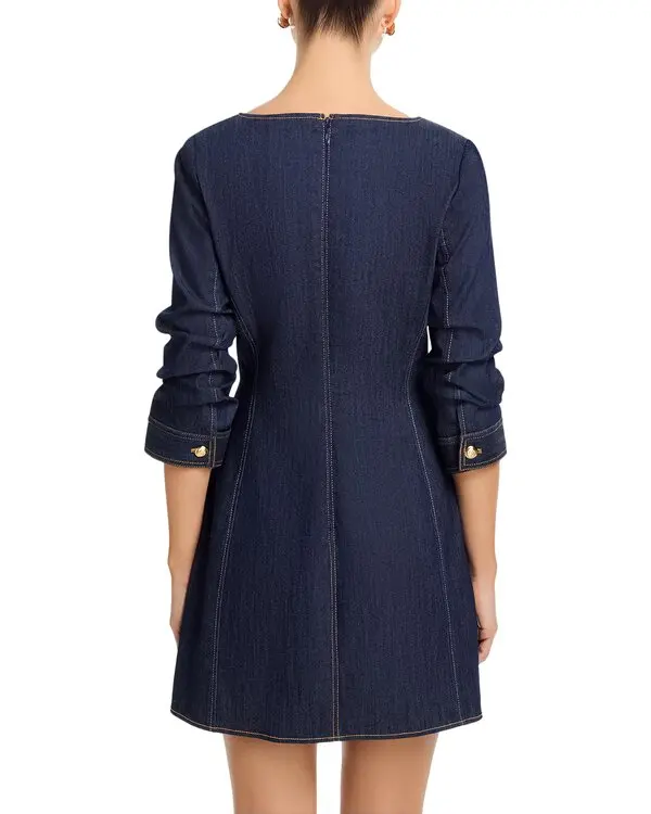 Cinq À Sept Caidin Denim Minidress - Indigo