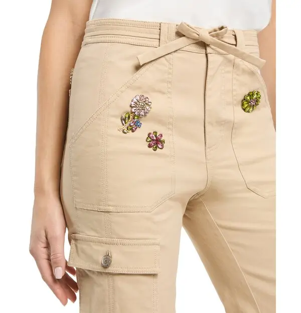 Cinq À Sept Retro Love Michelle Pants - Khaki Multi
