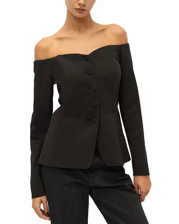 ELODIE THE LABEL Ara Off-the-shoulder Top