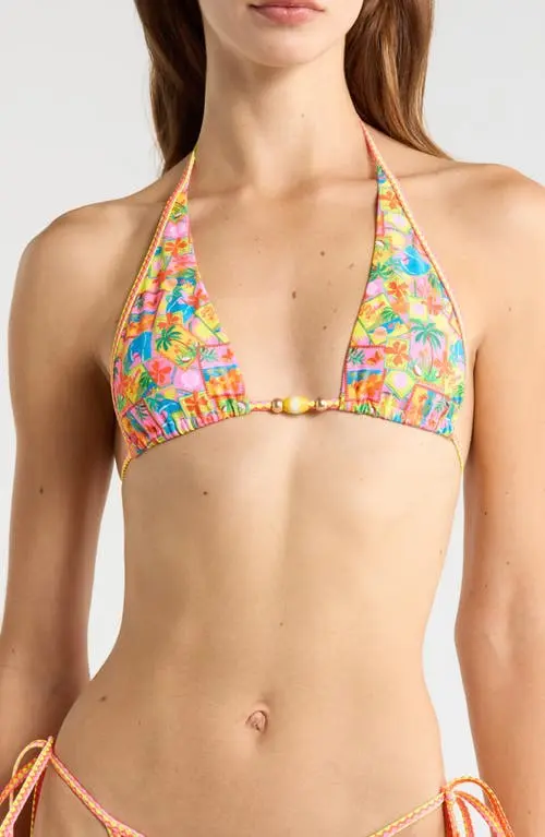 KULANI KINIS Bind Halter Bikini Top - Sunshine Snap