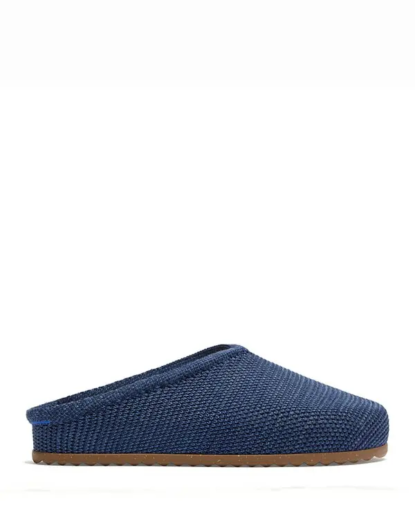 Rothy's The Casual Clog Flats - Blue Raffia Knit