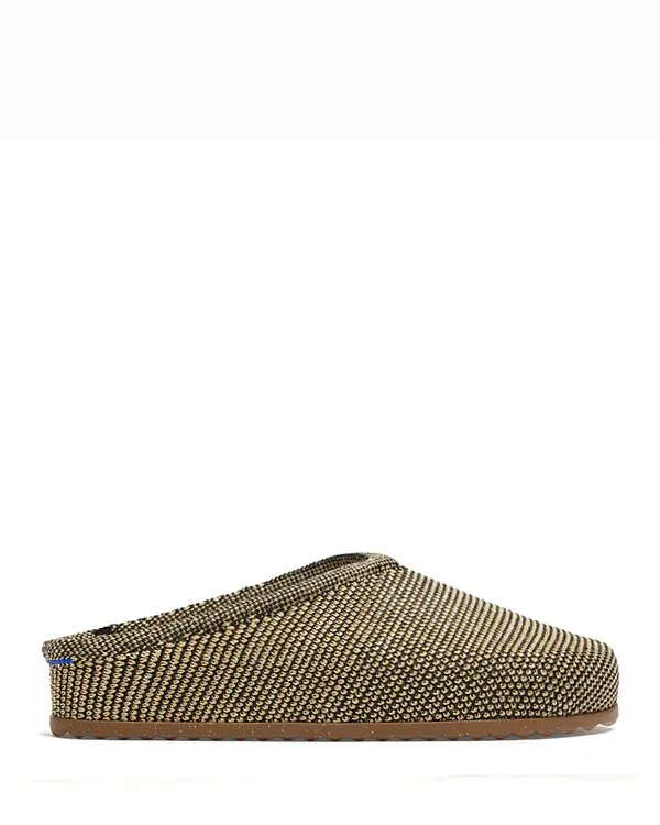 Rothy's The Casual Clog Flats - Toffee Rafia Knit