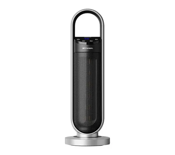 EMERSON Smartvoice 25' Tower Heater, 40+ Voice Ommands,no App - One-color