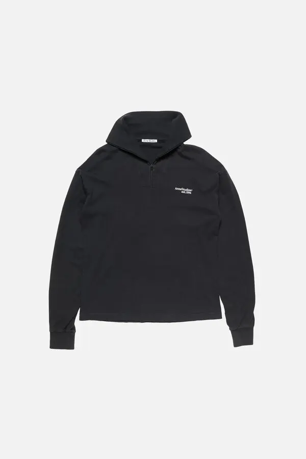 Acne Studios Zip-up Logo Sweatshirt