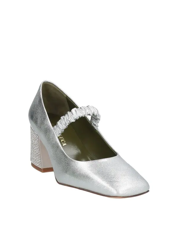 MARIA LUCA Leather Mary Jane Pumps