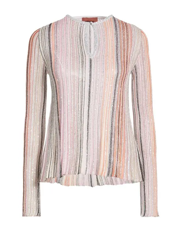 Missoni Sweater In Viscose Blend With Sequins - Pink