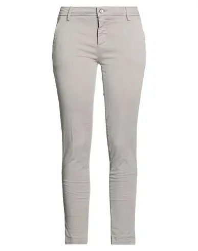 Liu Jo Cotton Gabardine Tapered Pants - Grey