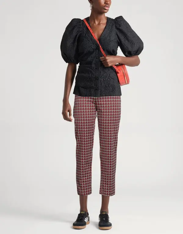 LIU •JO Tapered Houndstooth Pants