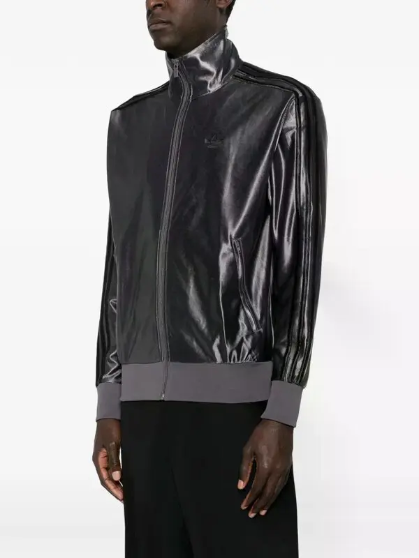 Adidas Zip-fastening Jacket With Stripe Detail