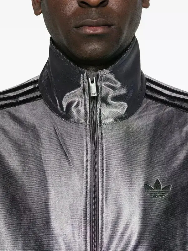 Adidas Zip-fastening Jacket With Stripe Detail