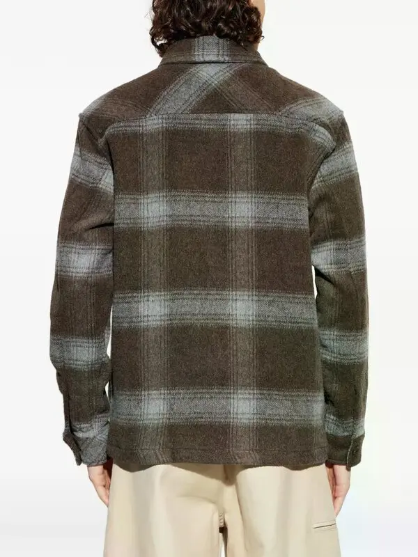 SAMSOE SAMSOE Sacastor Check-pattern Button Shirt - Brown