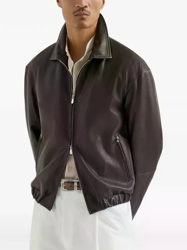 Brunello Cucinelli Leather Jacket