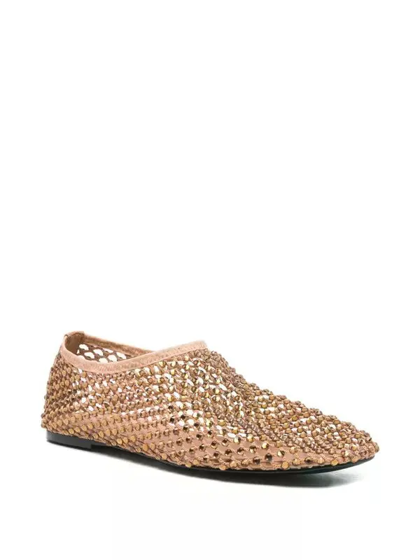 STRATEGIA SHOES Square-toe Flat Pumps - Neutrals