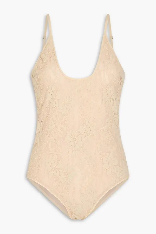 Zimmermann Stretchlace Bodysuit - Neutral
