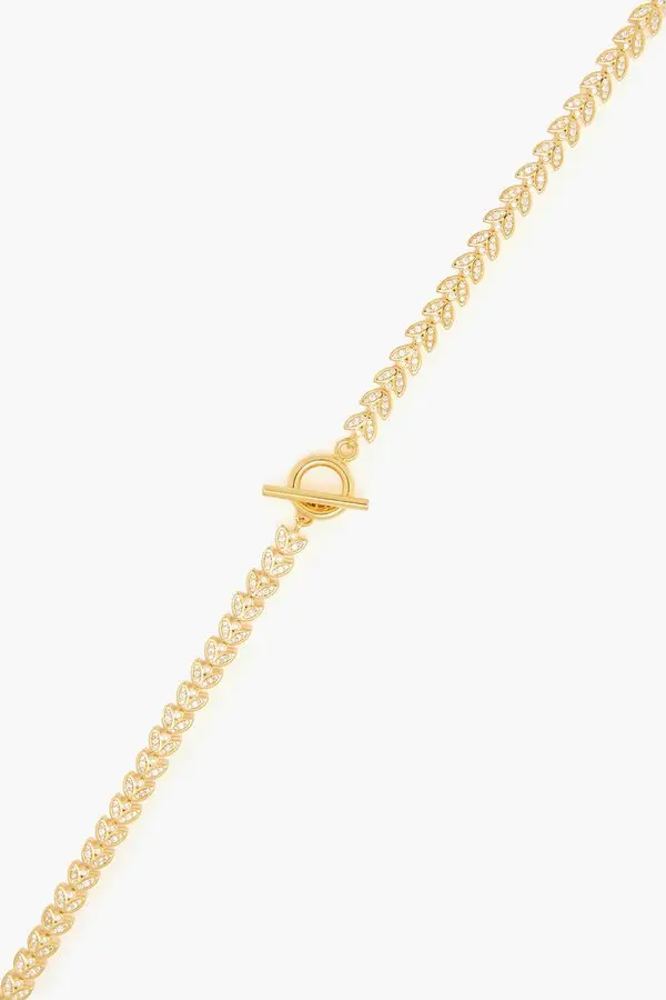 Zimmermann 12 Karat Plated Crystal Necklace