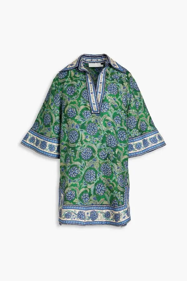 Zimmermann Printed Linen Tunic