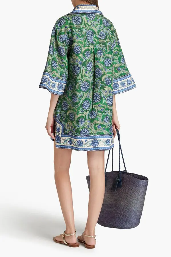 Zimmermann Printed Linen Tunic