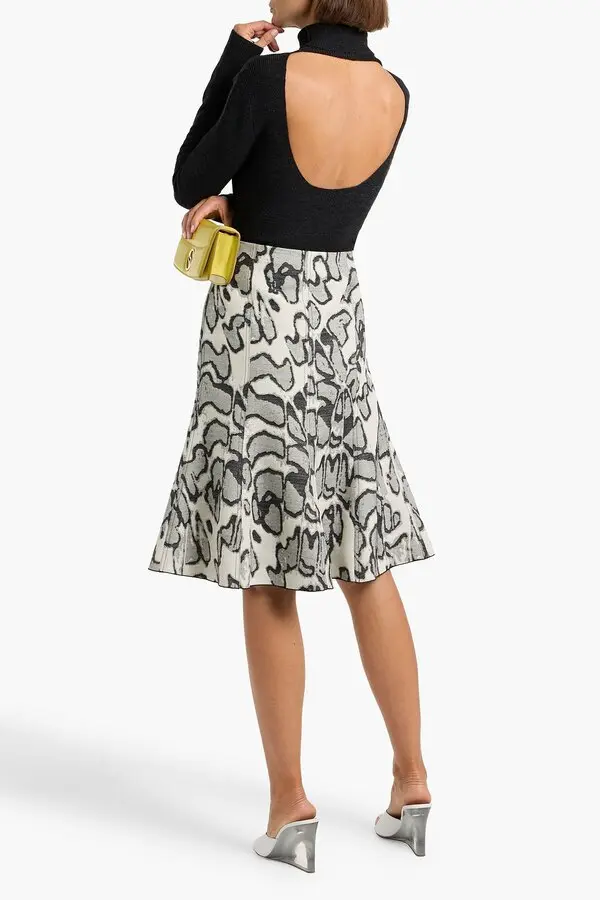 Stella McCartney Flared Jacquard Skirt