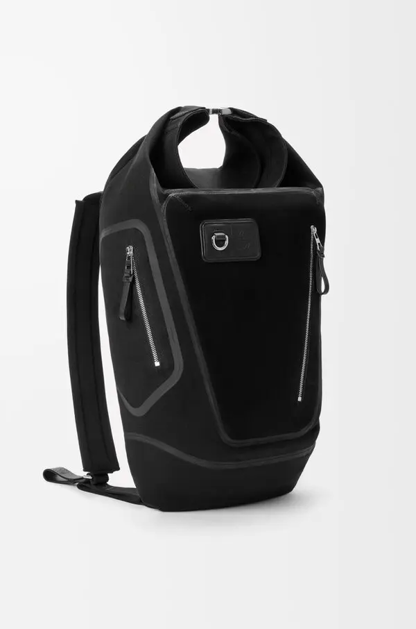 Loewe Flex Roll-top Backpack - Black