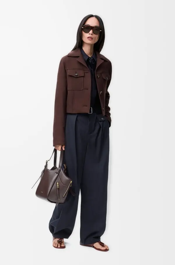 Loewe Cropped Wool Jacket