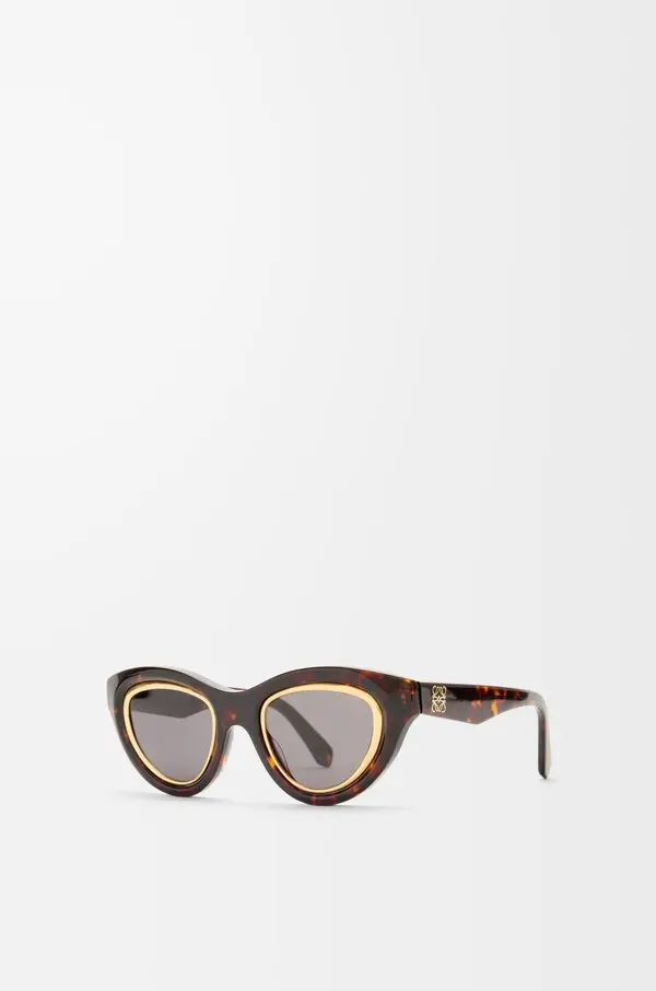 Loewe Mini Cat Eye Sunglasses - Havana