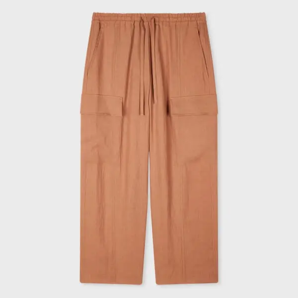 Paul Smith Linen Tapered Cargo Trousers