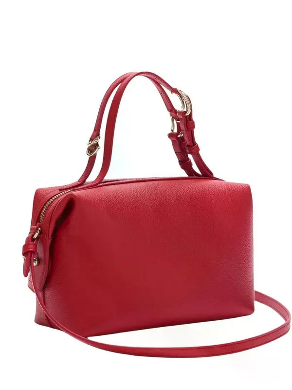Furla Grained Leather Tote Bag - Red