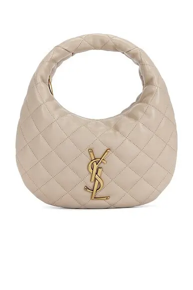 Saint Laurent Baby Icare Hobo Bag - Dark Beige