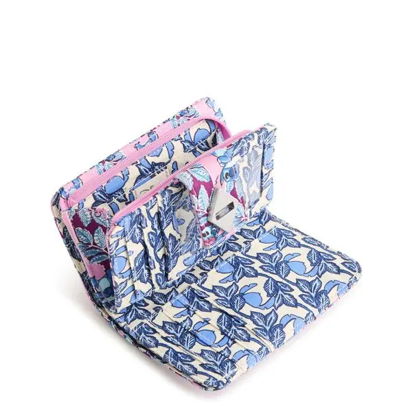 VERA BRADLEY Disney Small Turnlock Wallet In Surfboard Stitch
