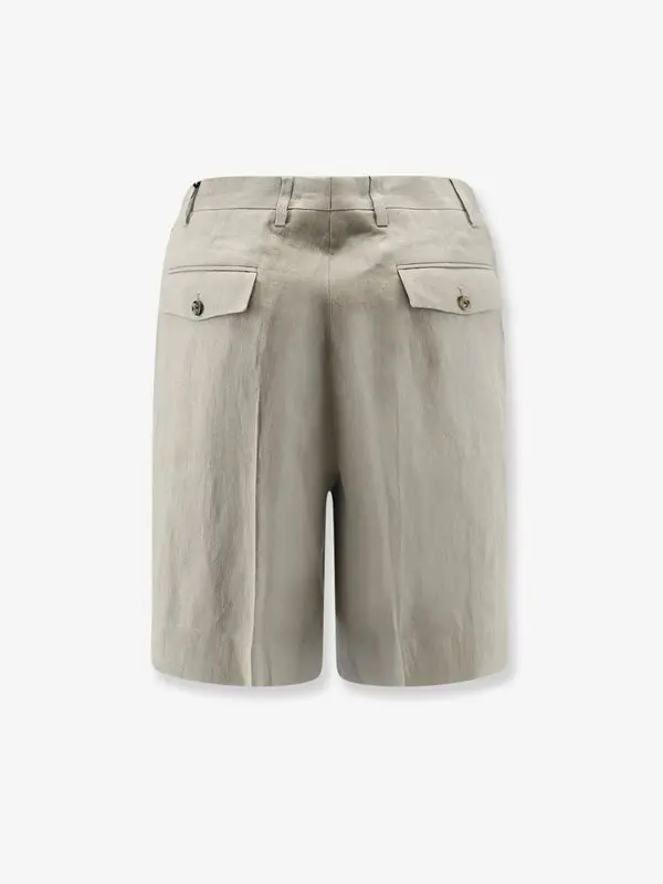 LARDINI Aramis Linen Shorts