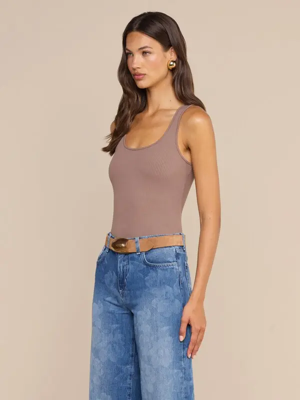 L'Agence Adira Scoopneck Tank Top - Light Mink