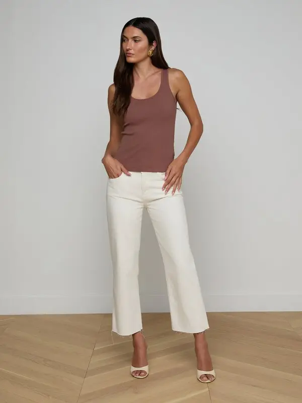 L'Agence Adira Scoopneck Tank Top - Light Mink