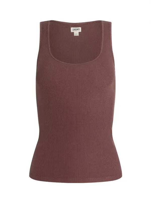L'Agence Adira Scoopneck Tank Top - Light Mink