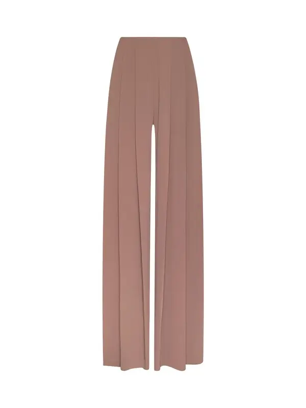 L'Agence Nova Pleated Wide-leg Trousers - Light Mink