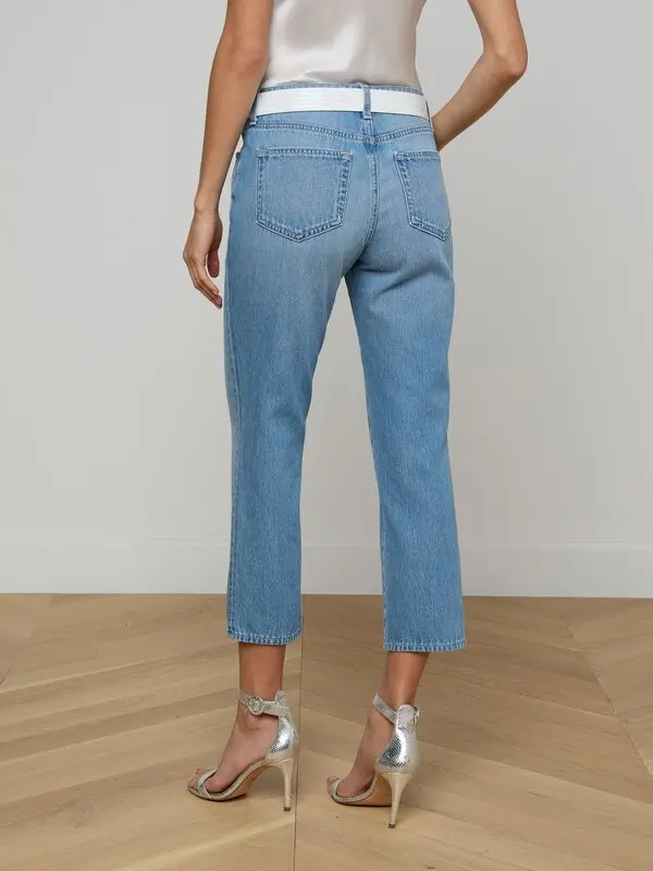 L'Agence Thalina Cropped Stovepipe Jean