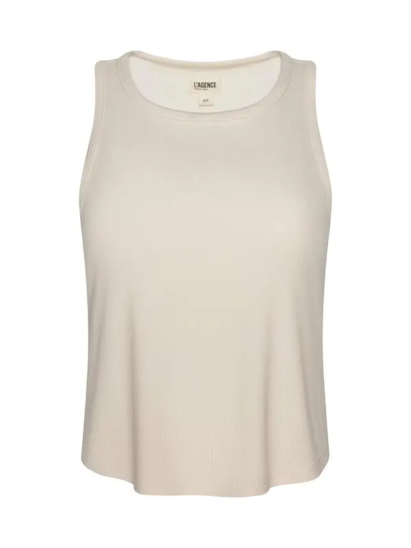 L'Agence Cael Ribbed Tank Top