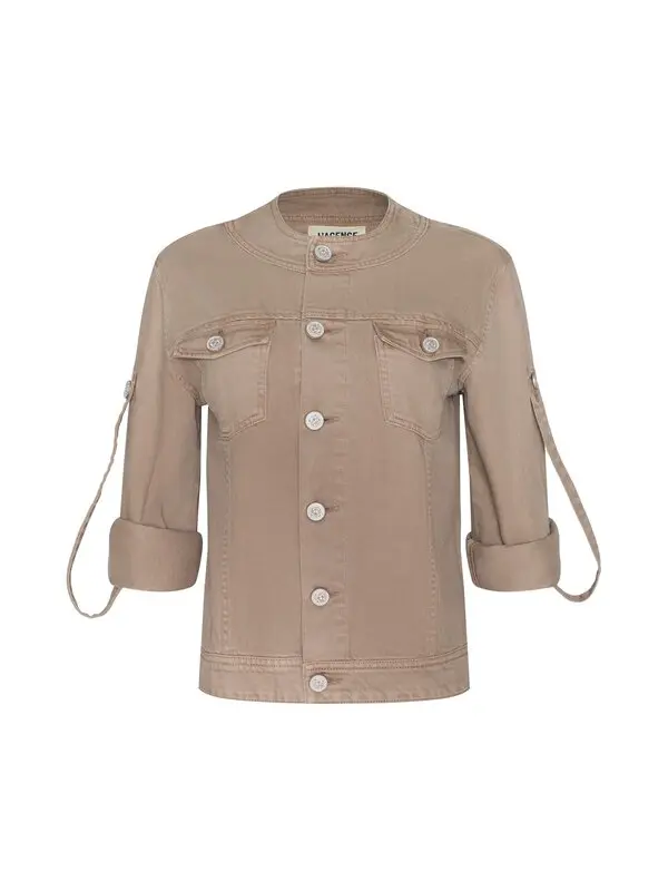 L'Agence Anouk Jean Jacket - Dark Cappuccino