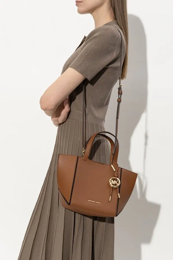 Michael Kors Handbag With Logo - Brown