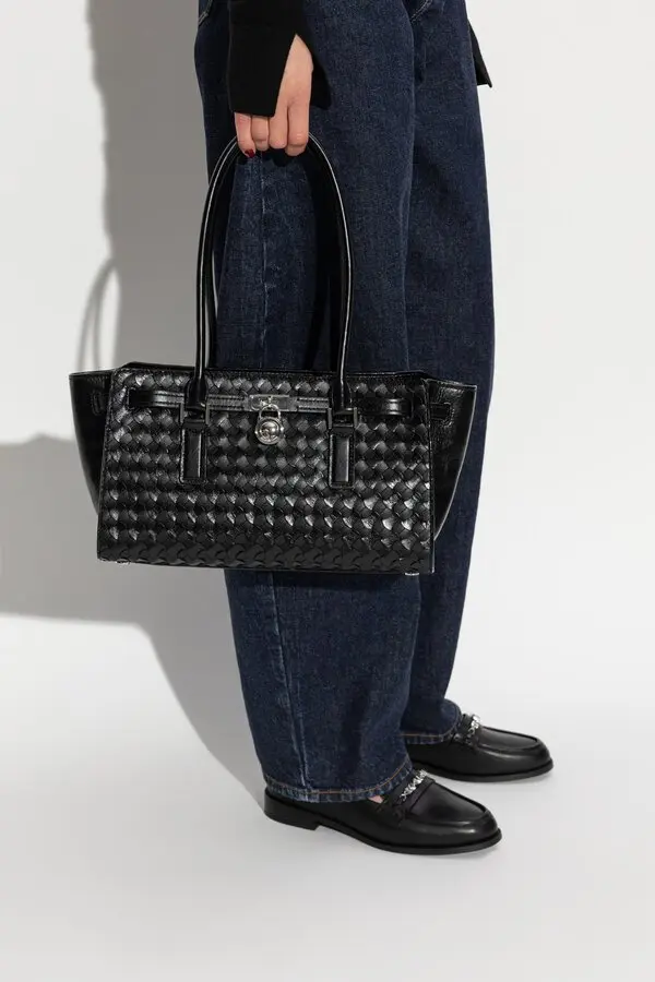Michael Kors Hamilton Moderne Shoulder Bag - Black