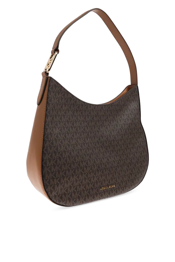 Michael Kors Monogram Hobo Shoulder Bag