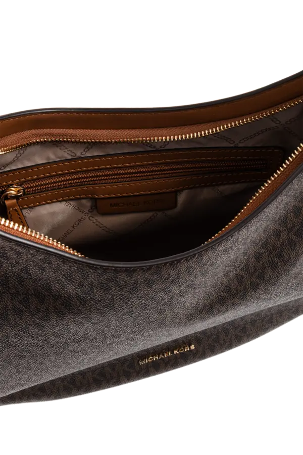 Michael Kors Monogram Hobo Shoulder Bag